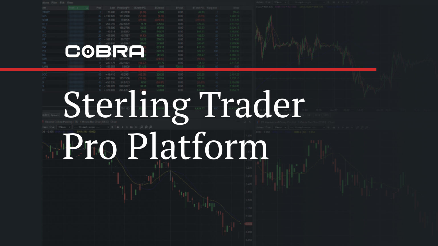 Sterling Trader Pro Platform by Cobra Trading